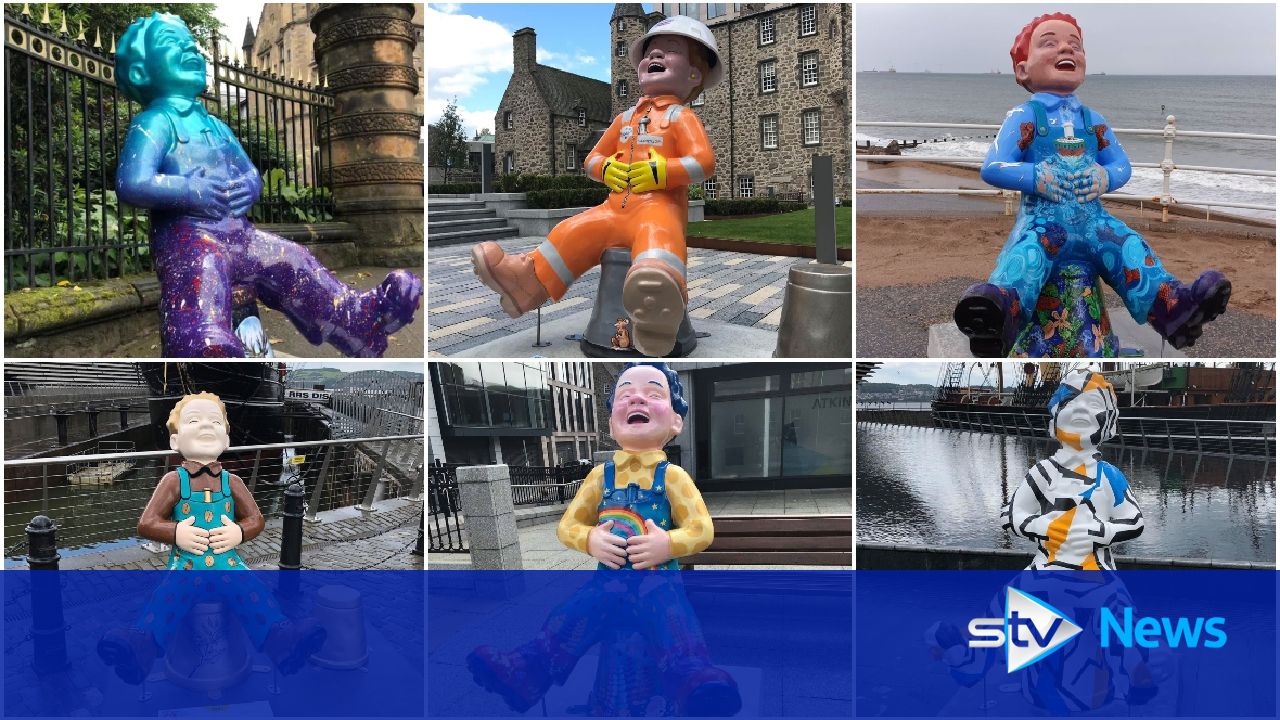 Hundreds of Oor Wullie statues on display in aid of charity